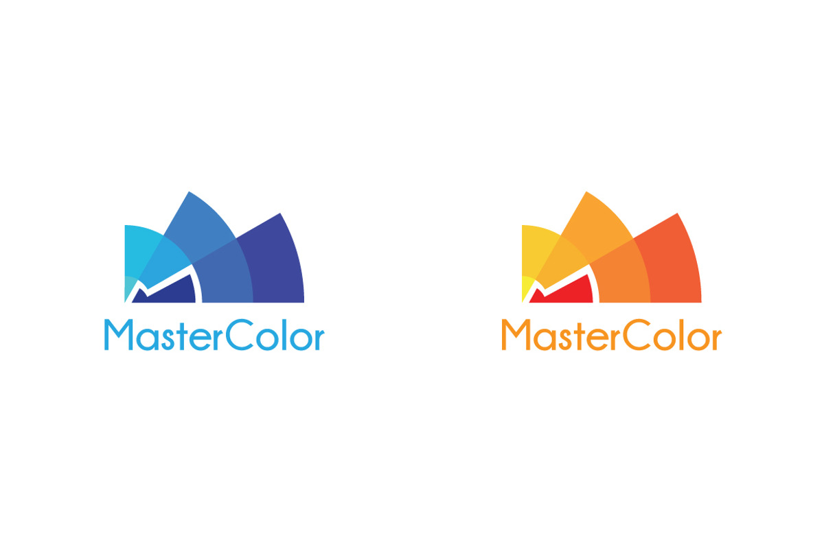Master Color - Letter M logo, a Branding & Logo Template by Sahade Studio