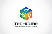 Tech Cube Logo Template | Branding & Logo Templates ~ Creative Market