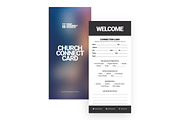 Visitors Connection Card, a Flyer Template by Church Resources Depot