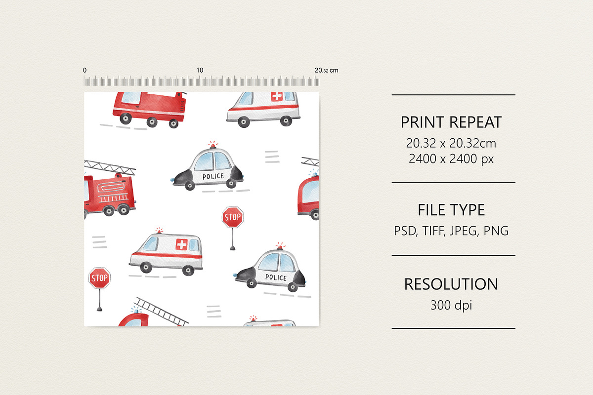 Design with Emergency Services cars