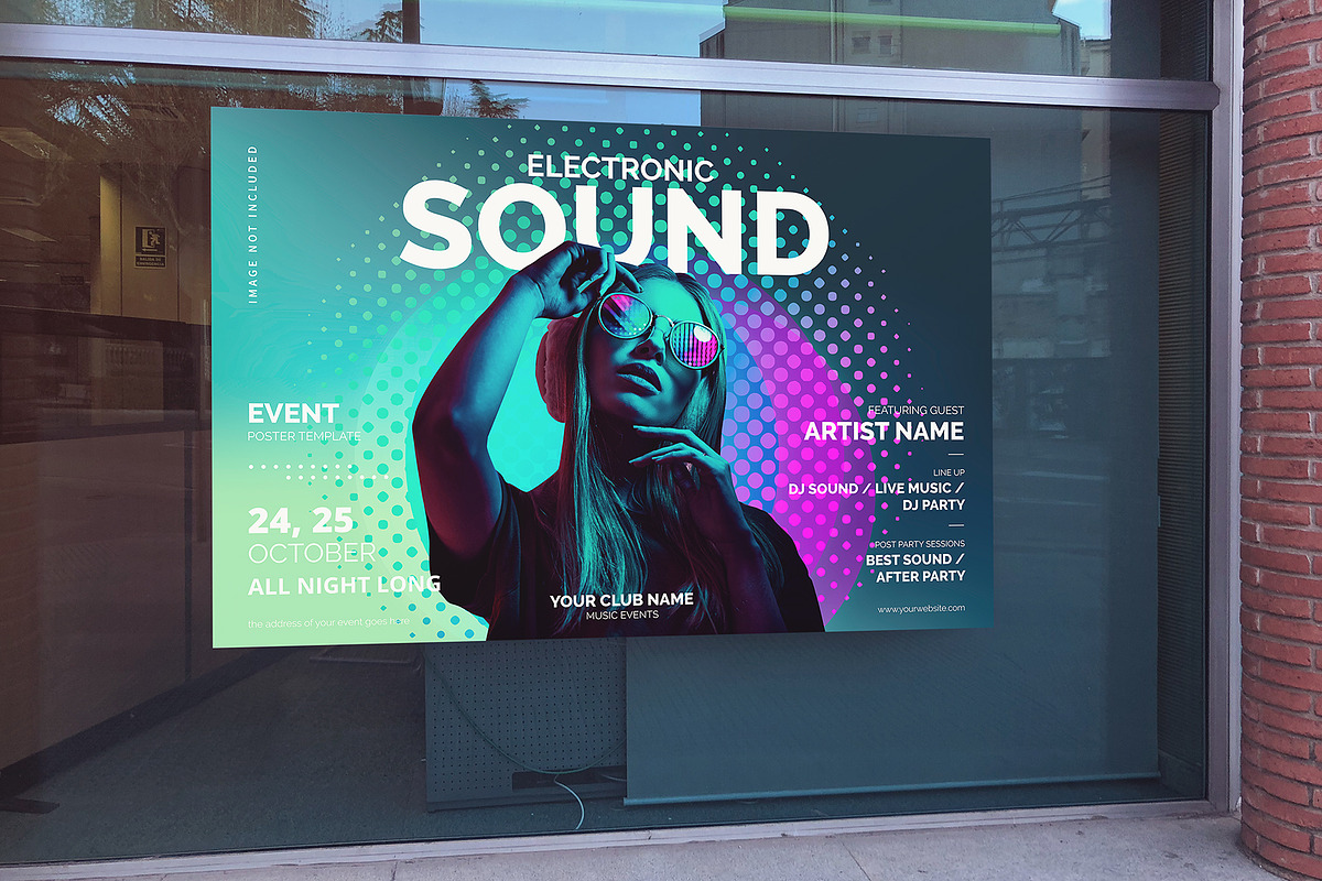 Front Horizontal Street Poster, a Product Mockup by SmartDesigns