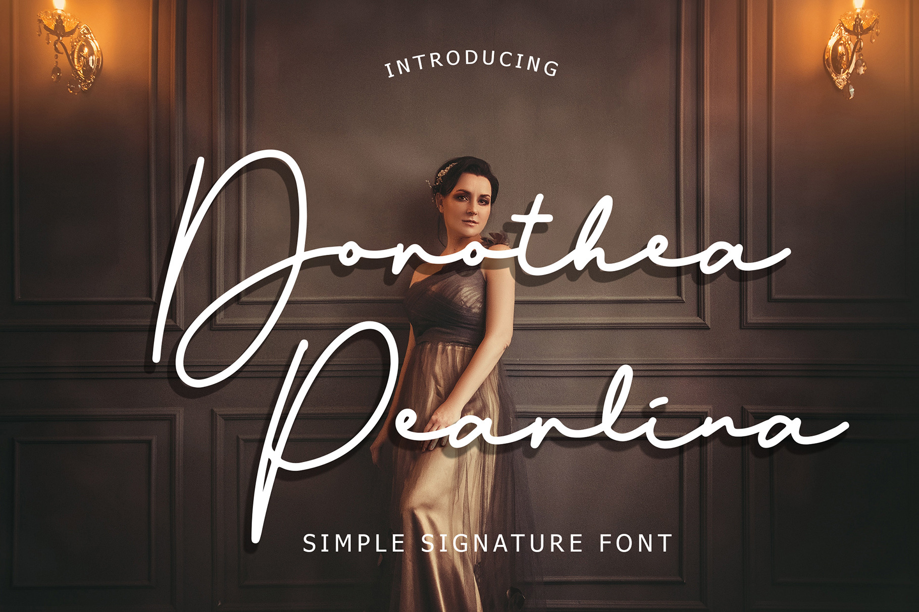 Dorothea Pearlina Simple Signature, a Script Font by Formatika Studio