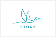 Stork Logo, a Branding & Logo Template by yopie