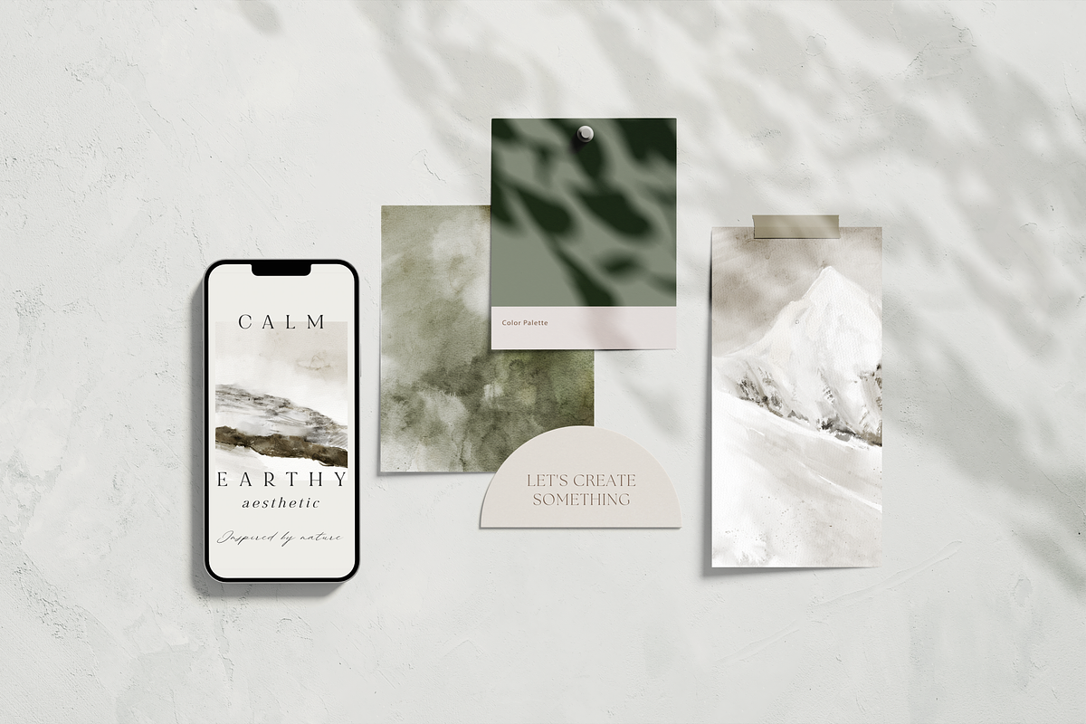 CALM ORGANIC EARTHY aesthetic, a Background Graphic by Youksy