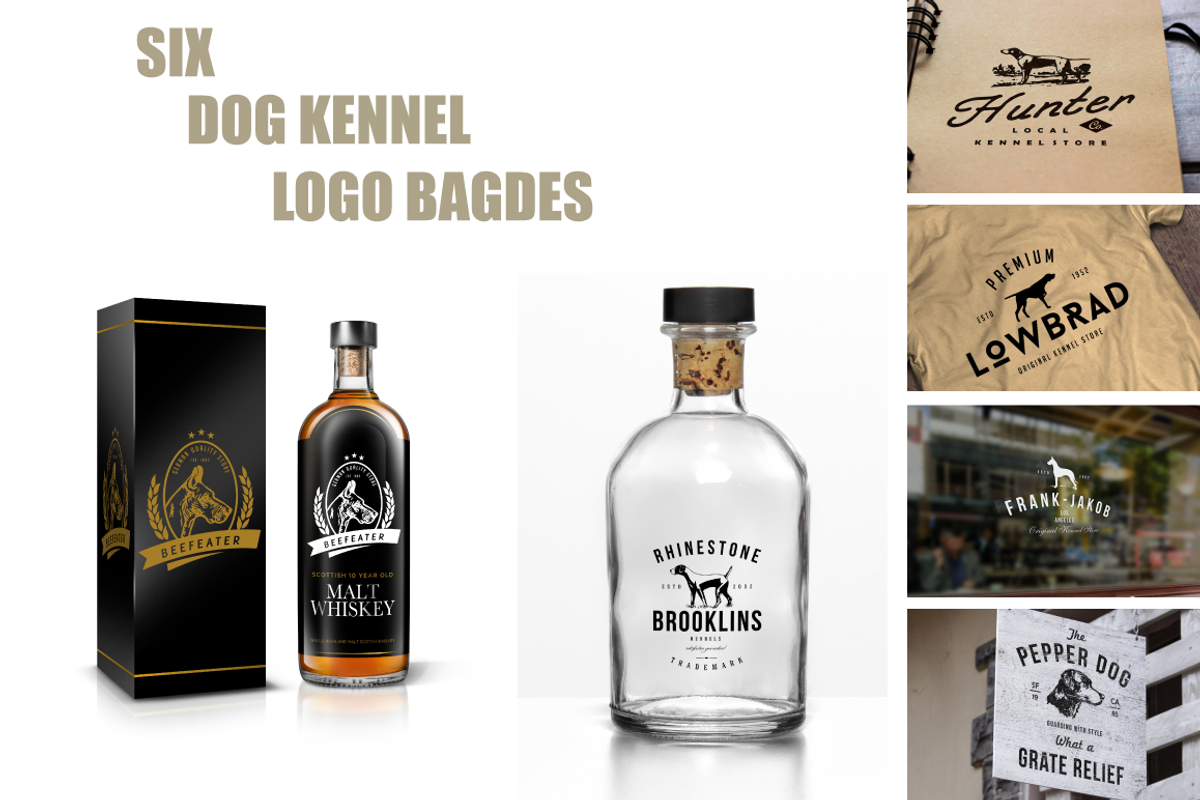 Dog Kennel Logo Badges, a Branding & Logo Template by LovePowerDesigns