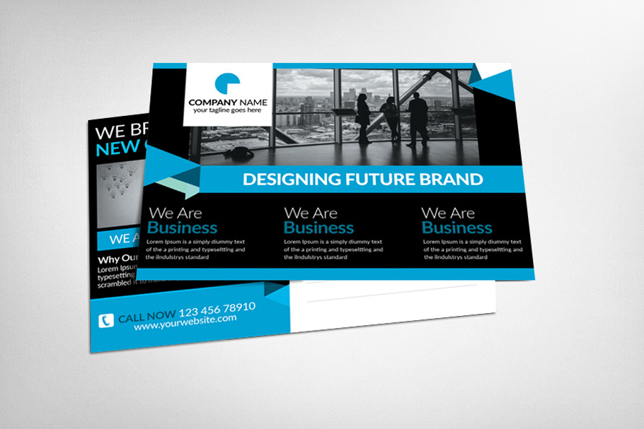 Strength Training Postcard Template, a Card Template by graphicforest