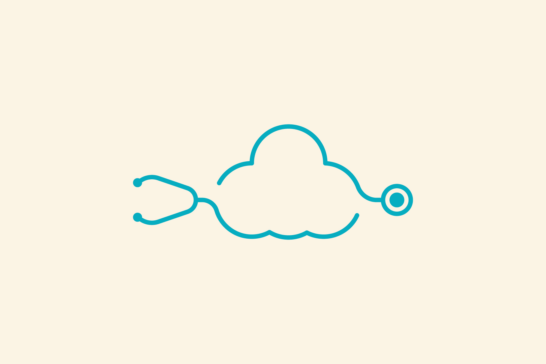 Cloud Medical Logo Design Vector
