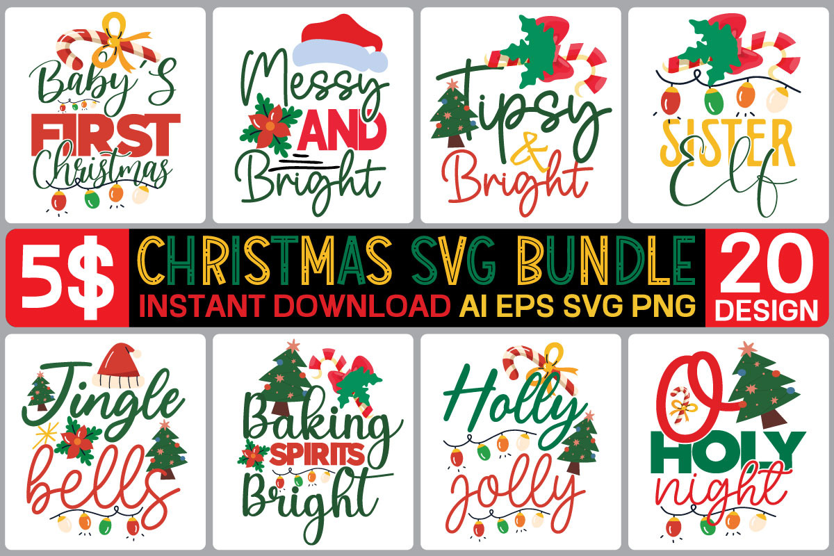 Christmas Svg Bundle, an Object Graphic by GatewayDesign | Creative Market