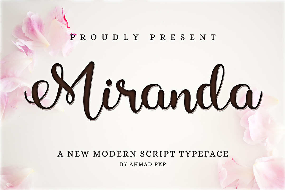 Miranda Font Modern Script | Creative Market