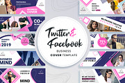 Facebook & Twitter Cover Templates, a Social Media Template by VictorThemes