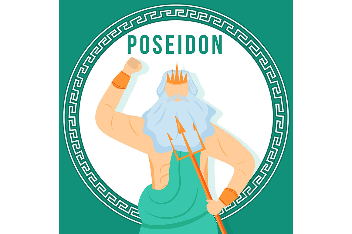 Poseidon turquoise social media post, a Poster Template by The img ...