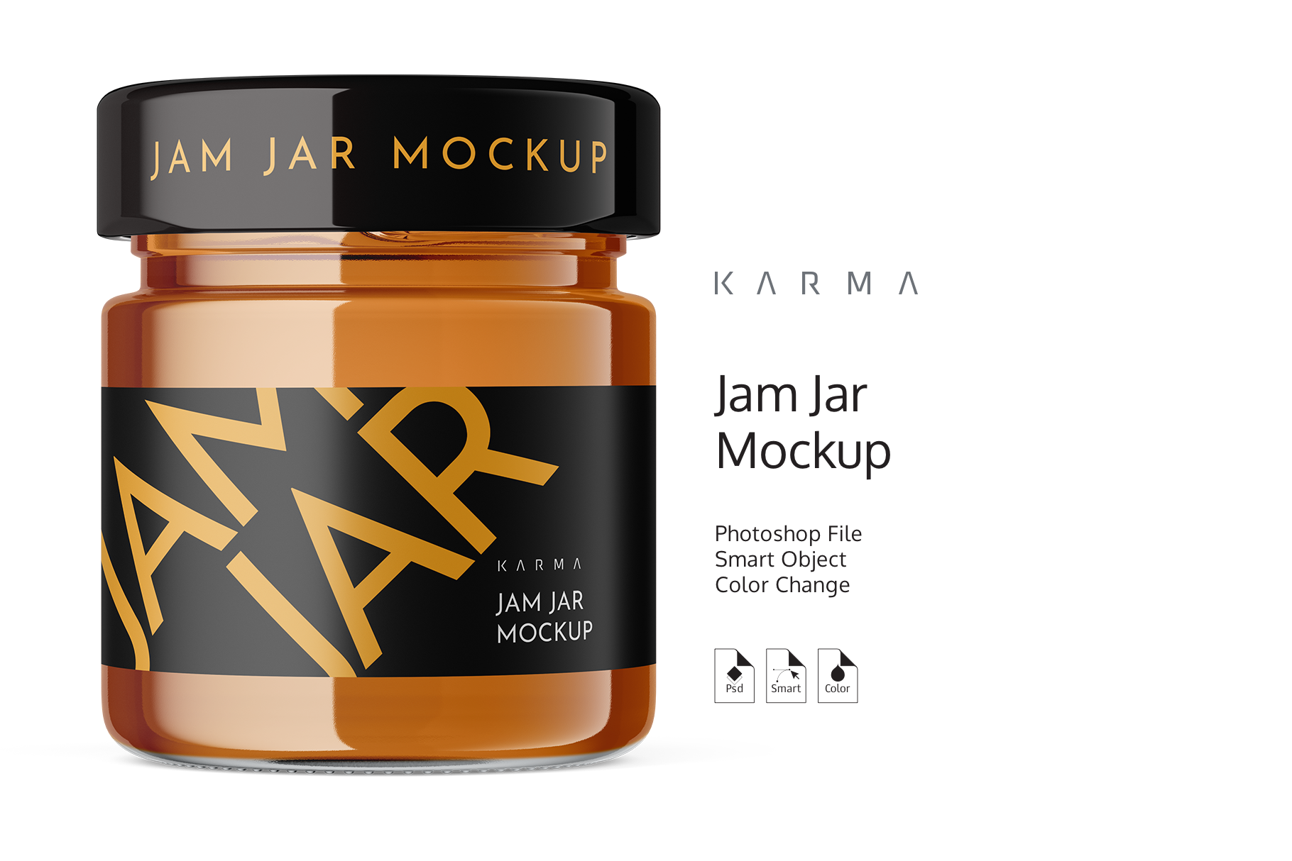 Jar Jam Mockup, a Cups & Container Mockup by Karma