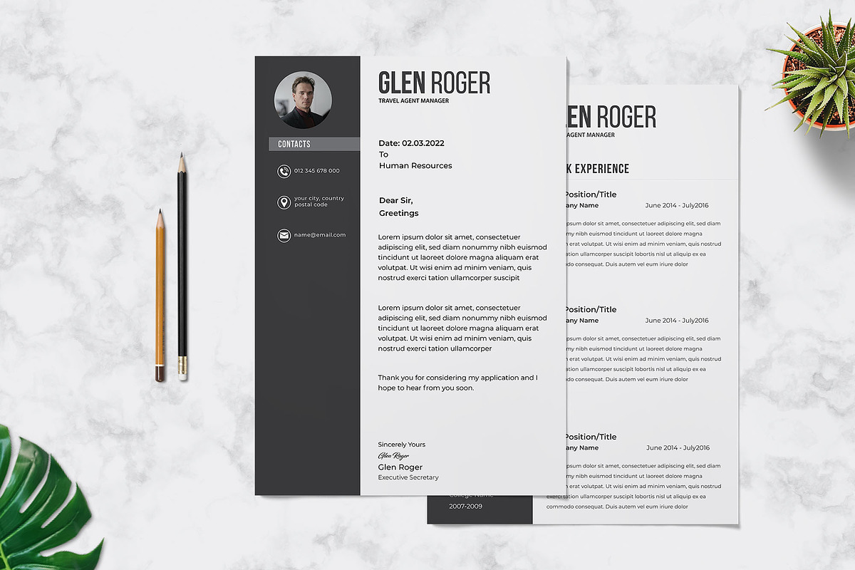 Clean Resume Design Template