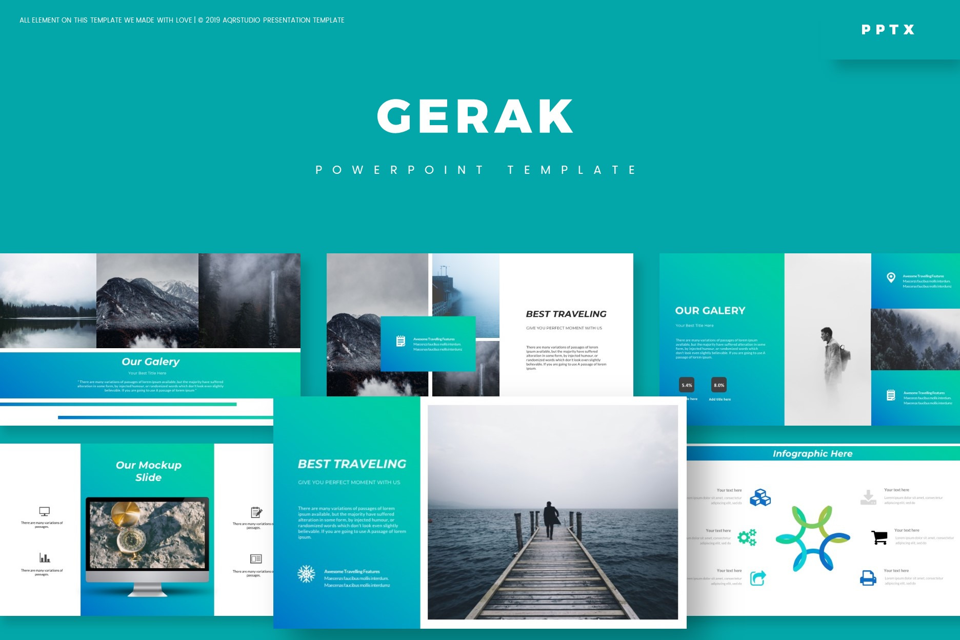 Gerak - Powerpoint Template, a Presentation Template by AQR Studio