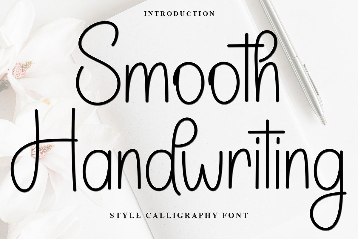 Smooth Handwriting, a Handwritten Font by InermediaSTUDIO