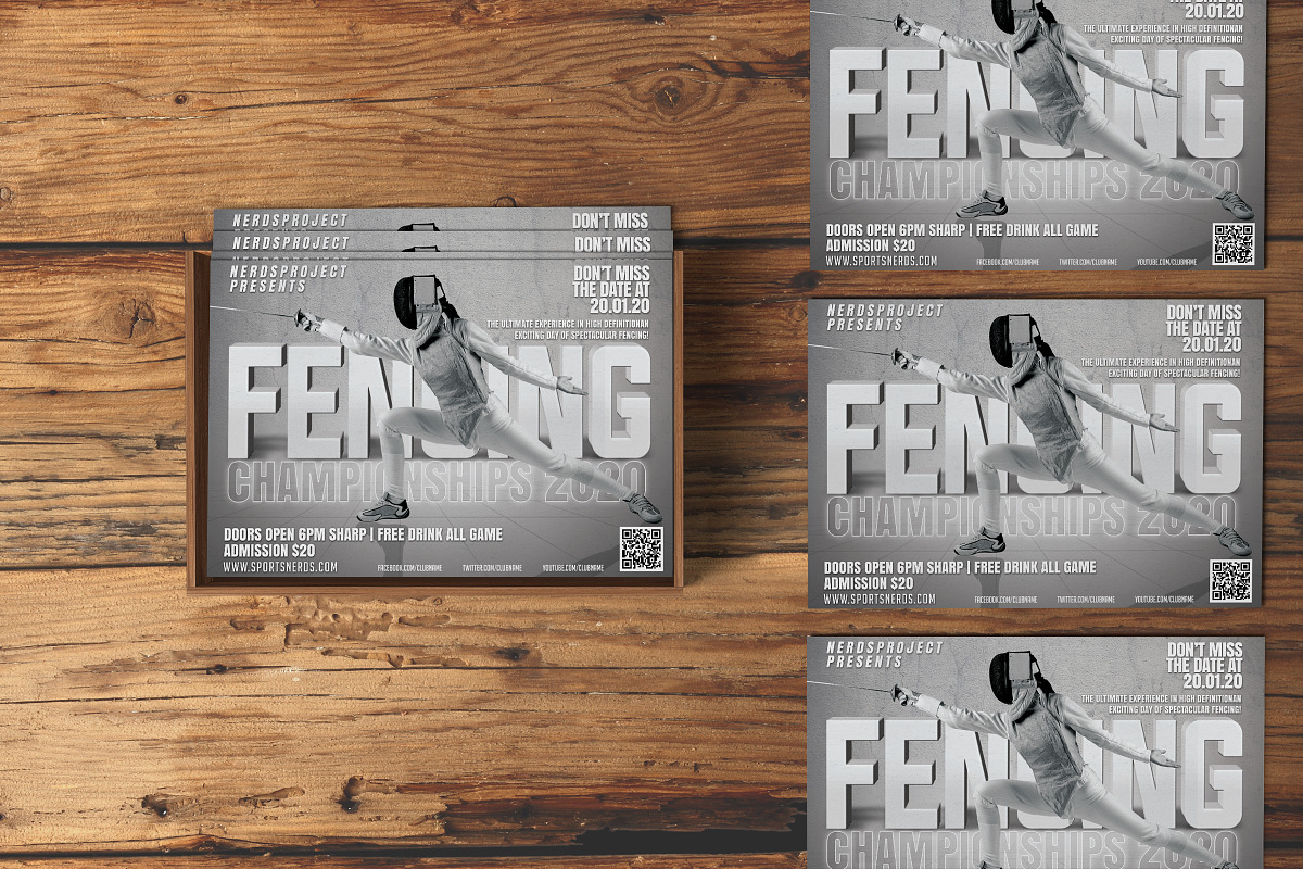 Fencing Flyer, a Flyer Template by Design Addict
