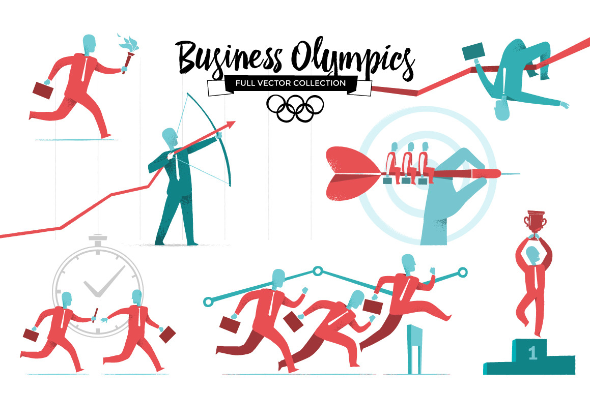 Business Olympics - Collection, a Work Illustration by Hurcastock!
