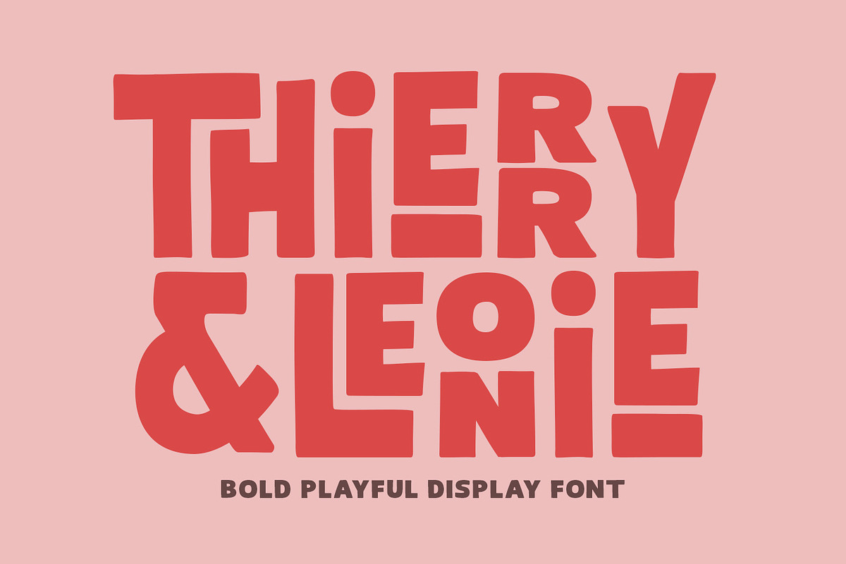 Thierry Leonie - Bold Playful Font, a Handwritten Font by Viswell
