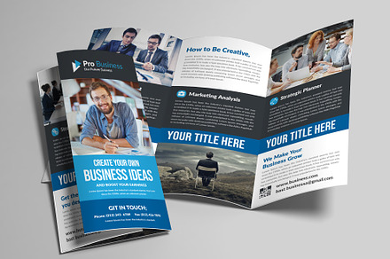 Insurance Agency Tri-Fold, a Brochure Template by AfzaalGraphics