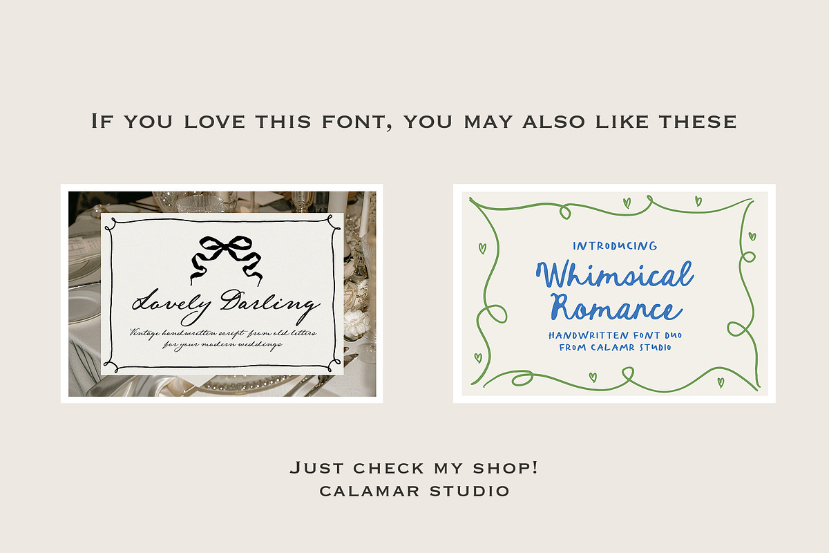 Bois de Jasmin Wedding Font Duo