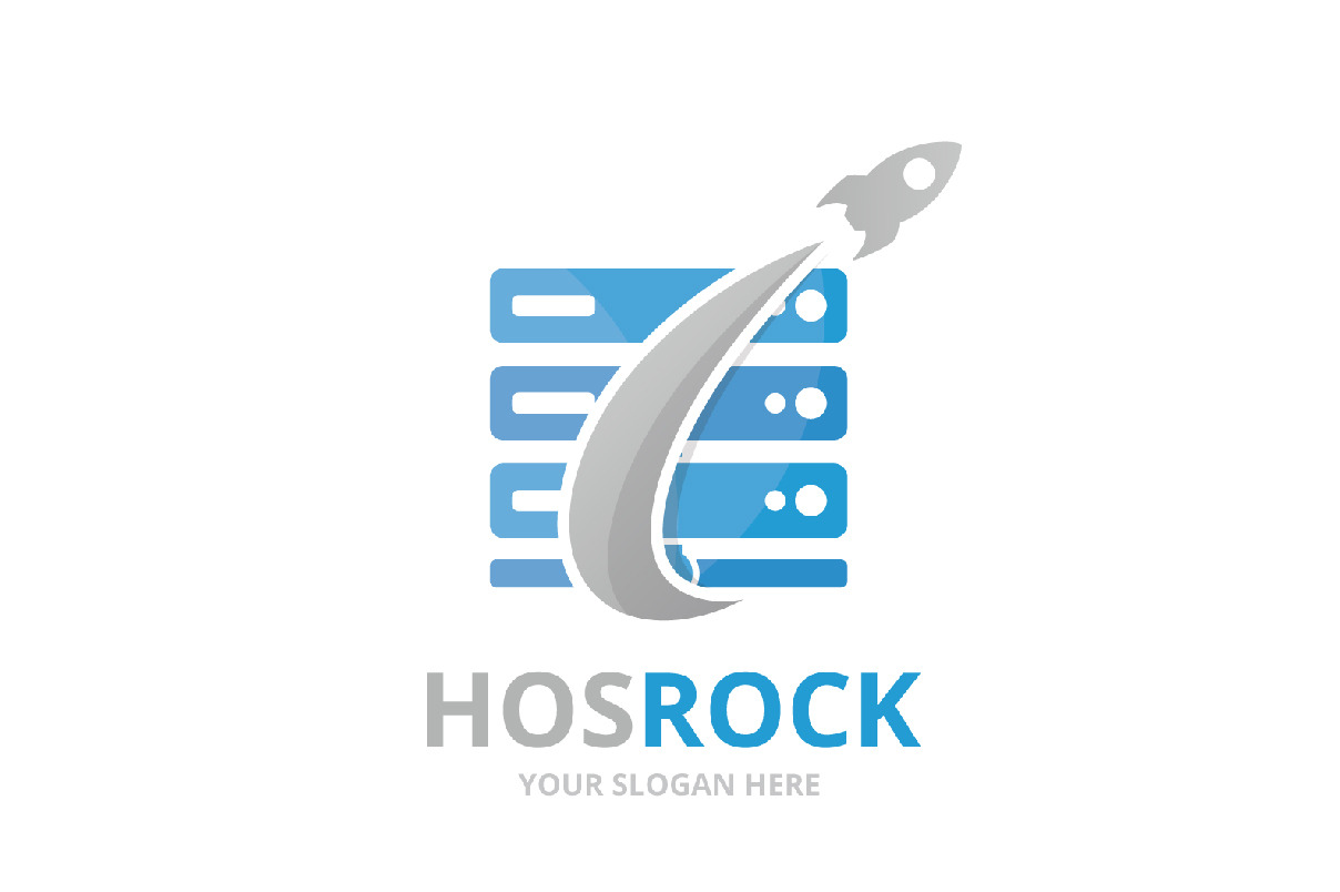 Vector host and rocket logo, a Branding & Logo Template by GraphiShop