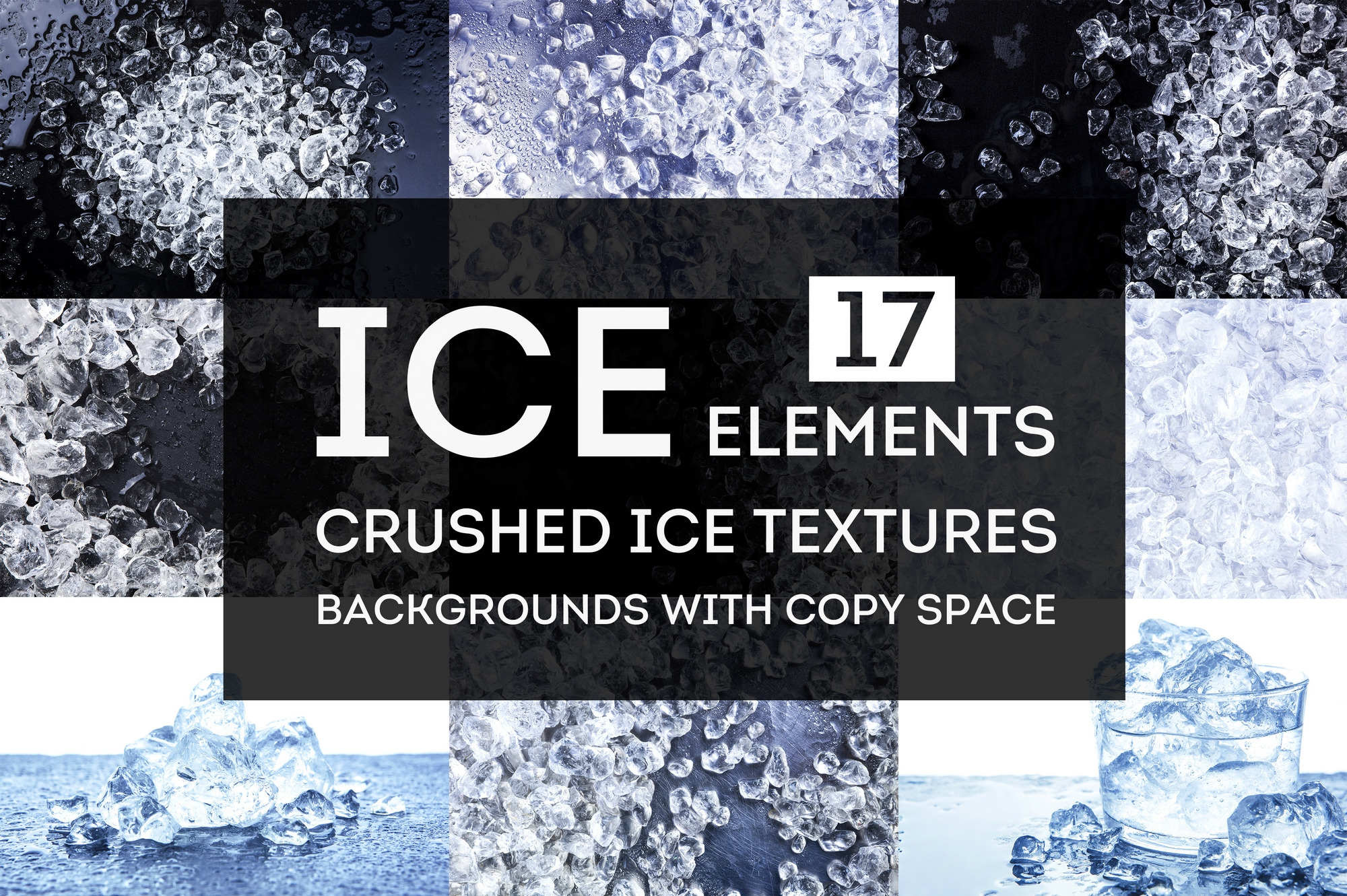 Ice backgrounds collection, a Texture Graphic by Max Lashcheuski