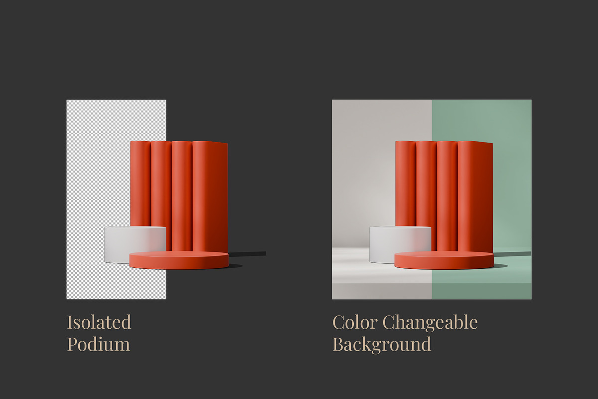 5 Podium with Transparent Background, a Background Graphic by faustudio