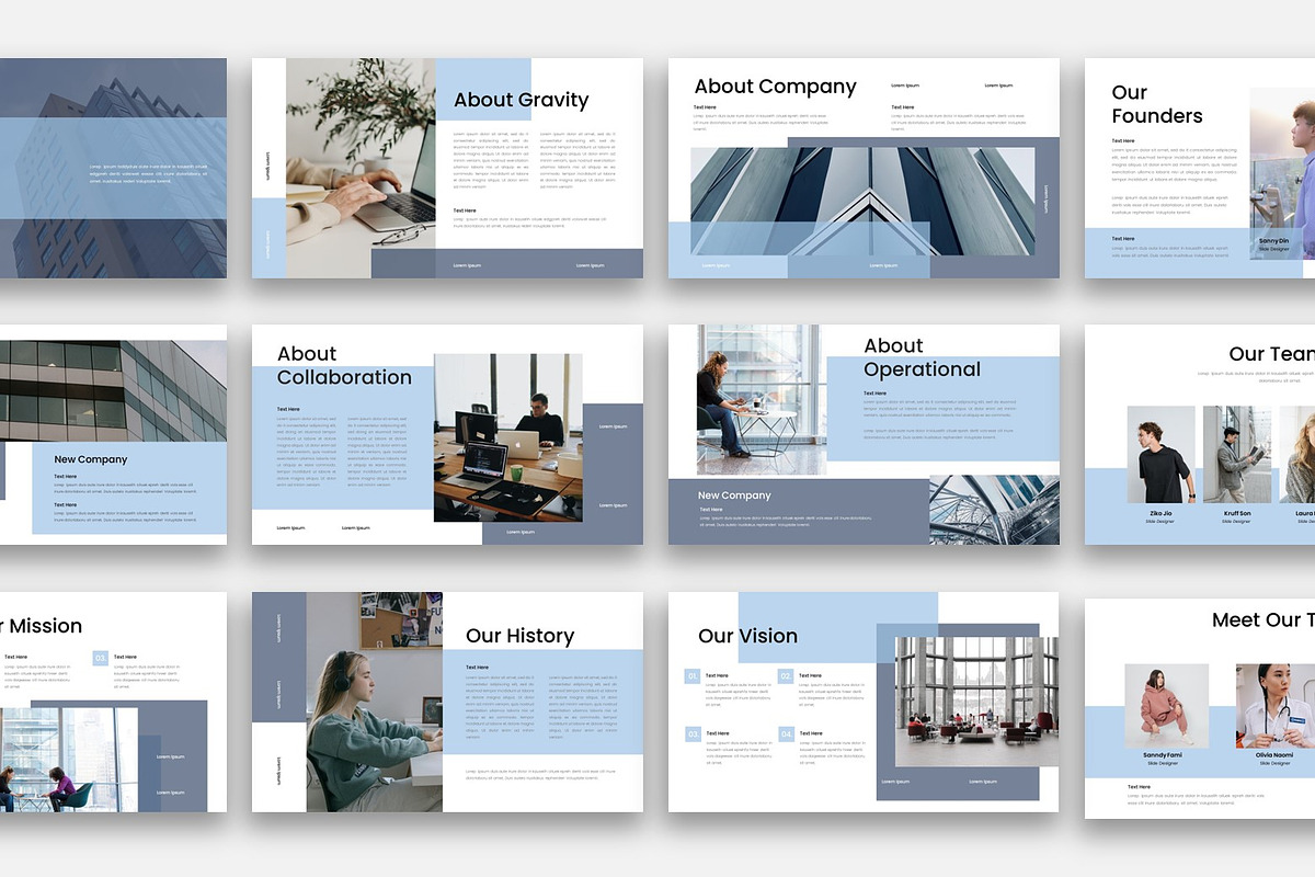 GRAVITY - Google Slide Template, a Presentation Template by kreatifreya