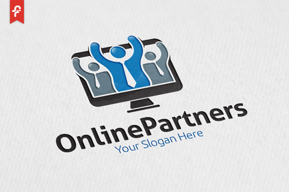 Online Partners Logo, a Branding & Logo Template by ft.studio
