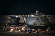 Cast iron teapot featuring tea, pot, and cup, a Food & Drink Photo by ...