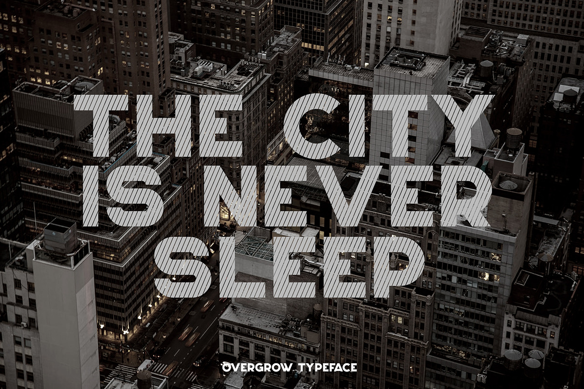 Overgrow Typeface, a Font by Revorklabs