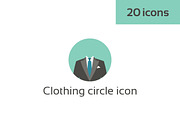 Clothing circle icon, an Icon by Vector