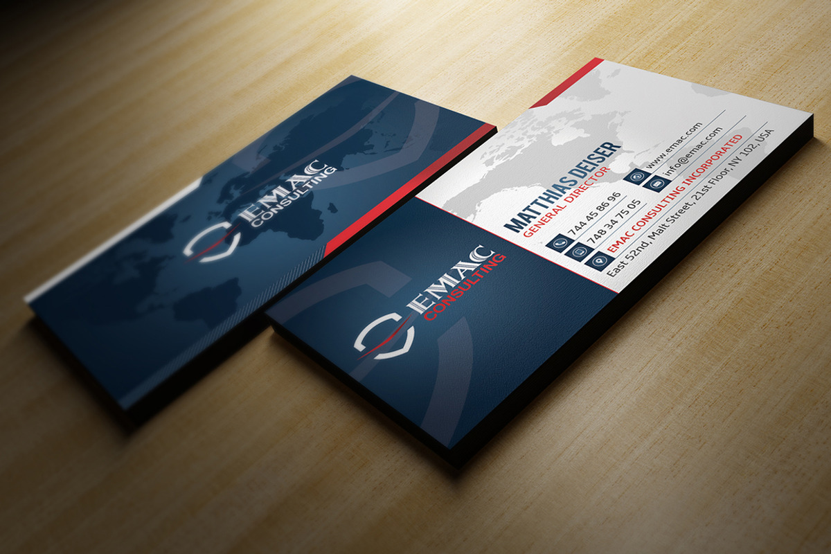 Corporate Business Card, a Business Card Template by Marvel