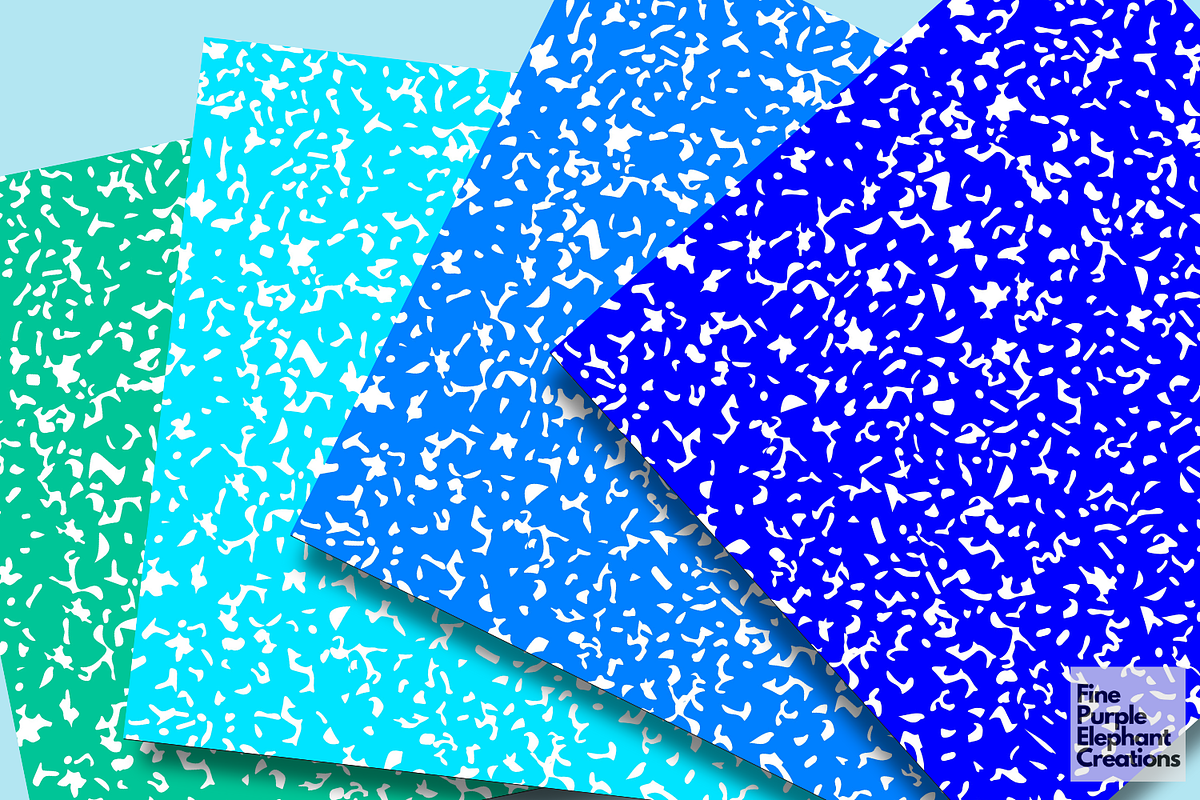 Colored Composition Notebook Pattern, a Pattern Graphic by Fine Purple ...