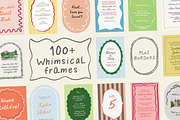 118 Whimsical Vector Frames, an Object Graphic by Design by Laney
