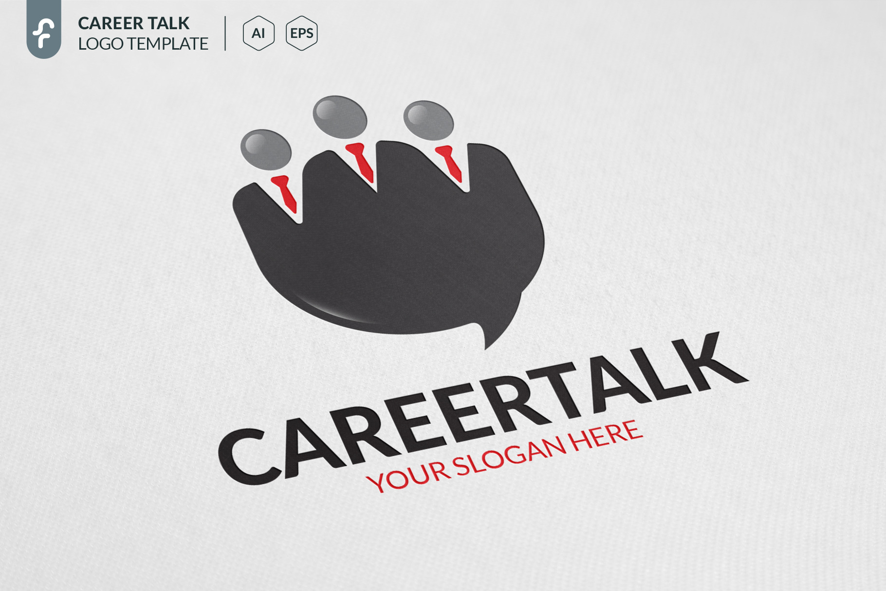 Career Talk Logo, a Branding & Logo Template by ft.studio