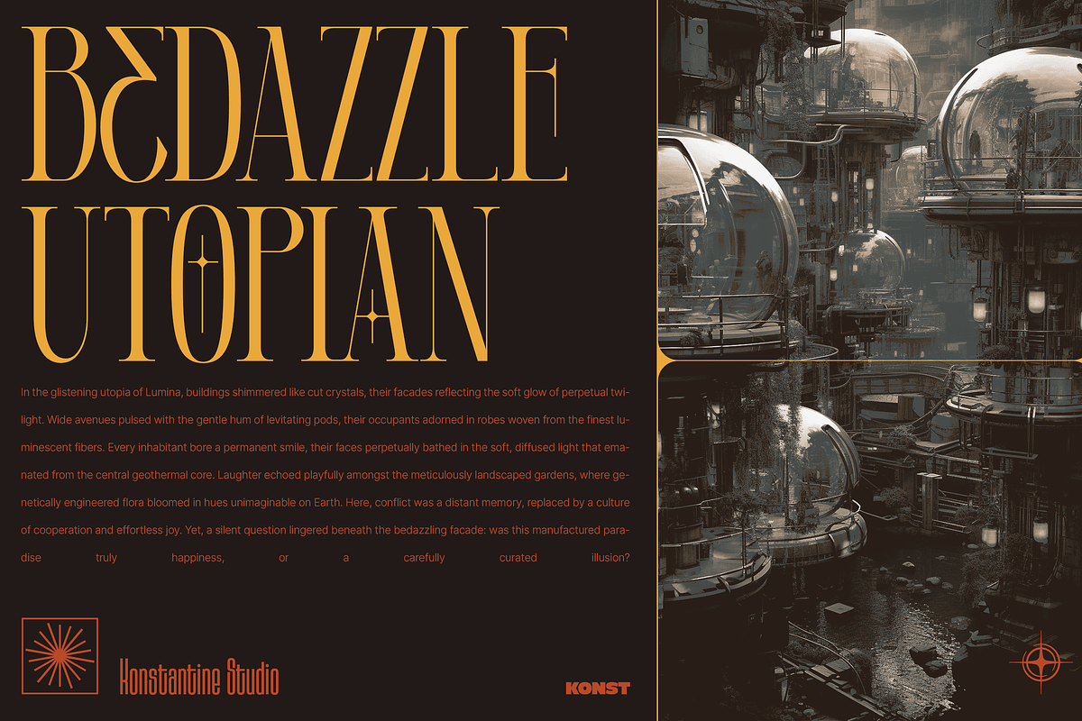 Esmogad - Futuristic Serif Fonts, a Serif Font by Konstantine Studio