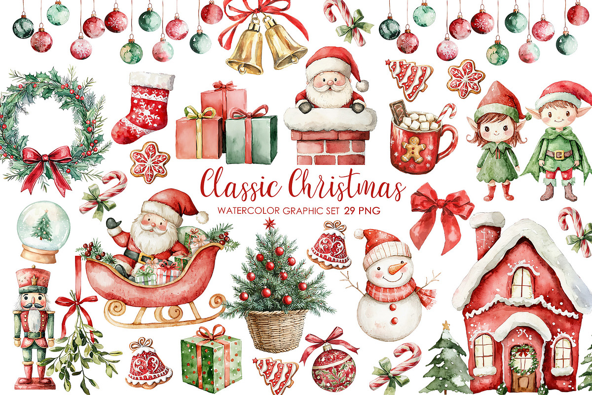 Classic Christmas graphics