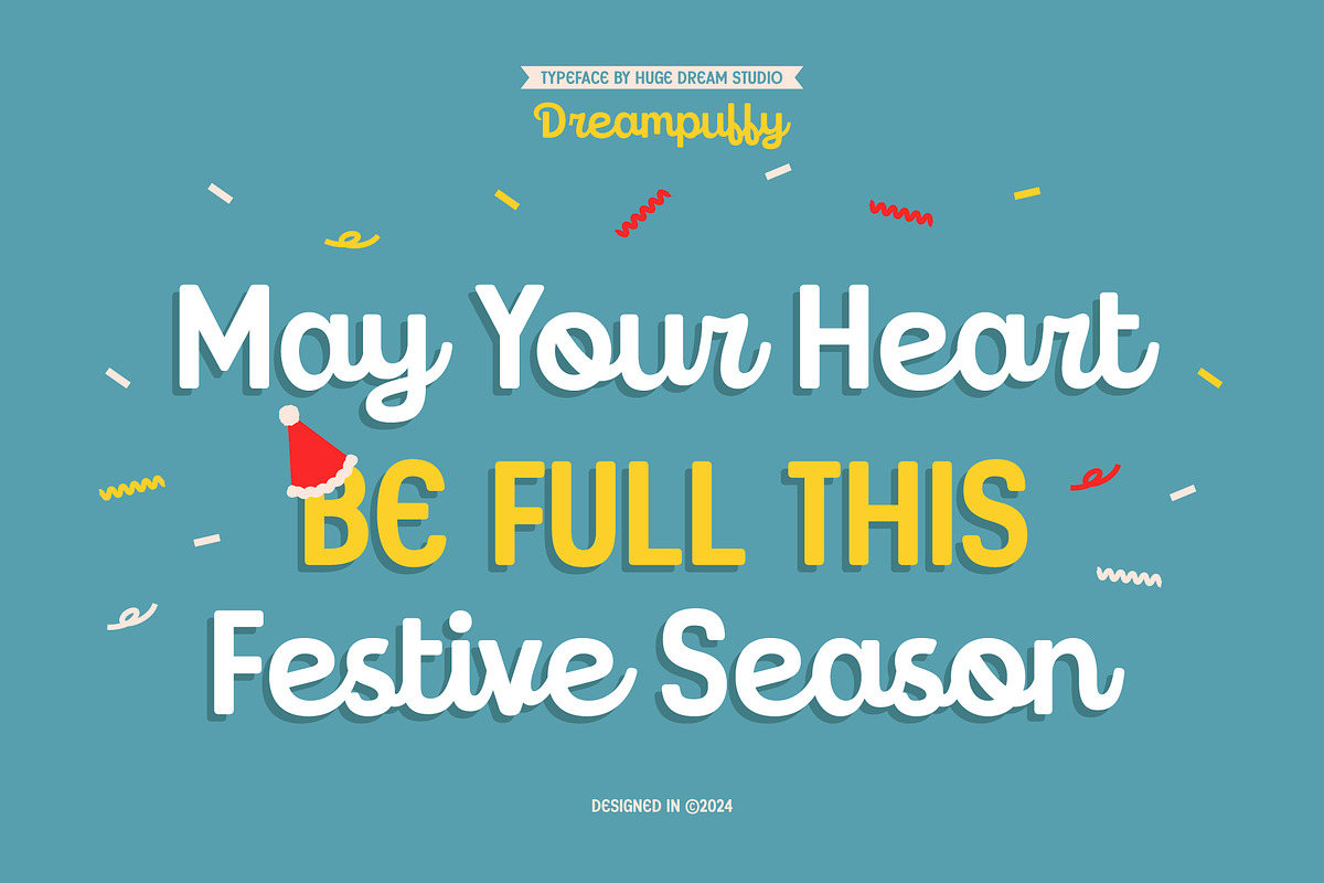 Dreampuffy – Display Cursive Font, a Sans Serif Font by Huge Dream Studio