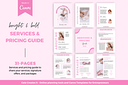 Services & pricing guide template, a Templates & Theme by Cate Creates