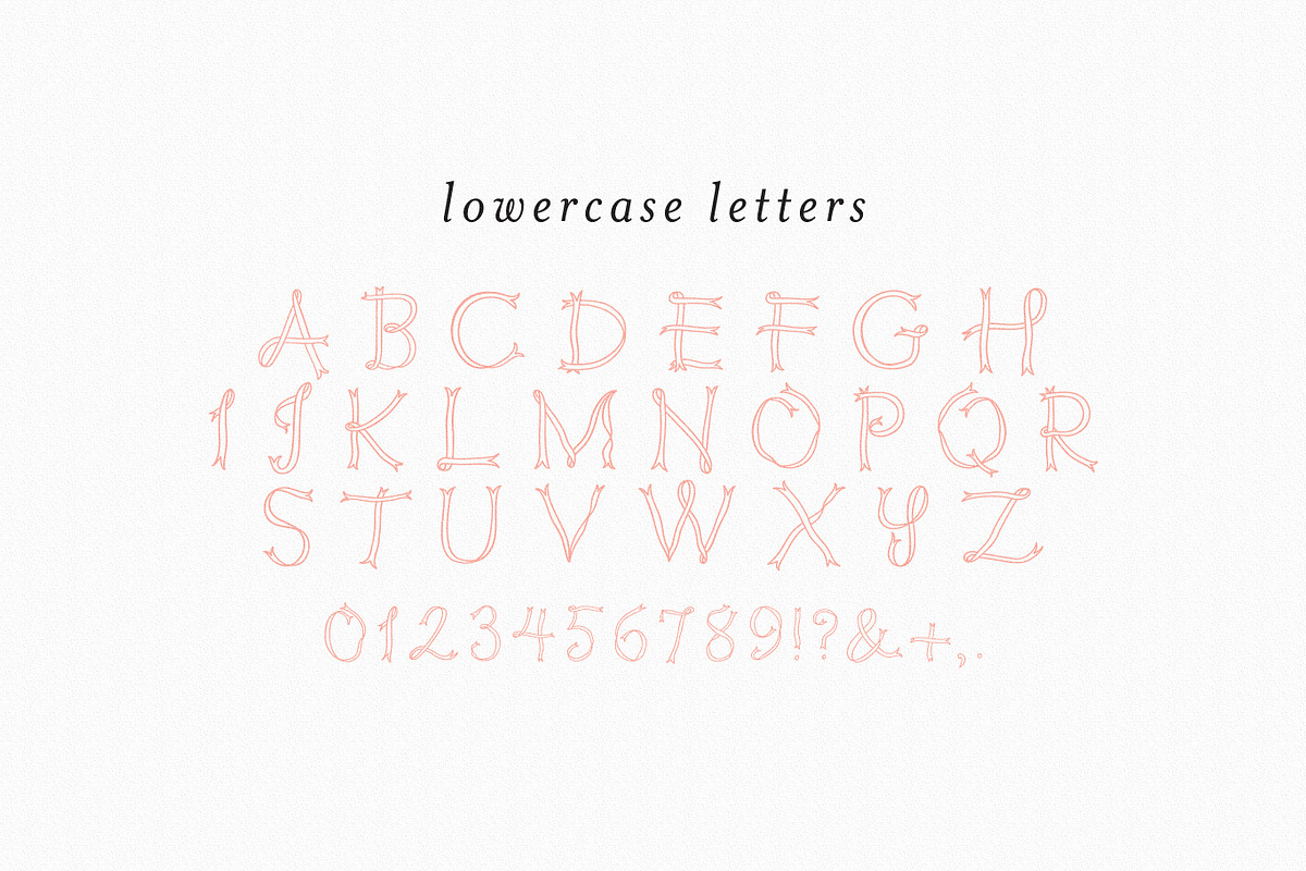 Ribbons Monogram Font, a Handwritten Font by Design by Laney