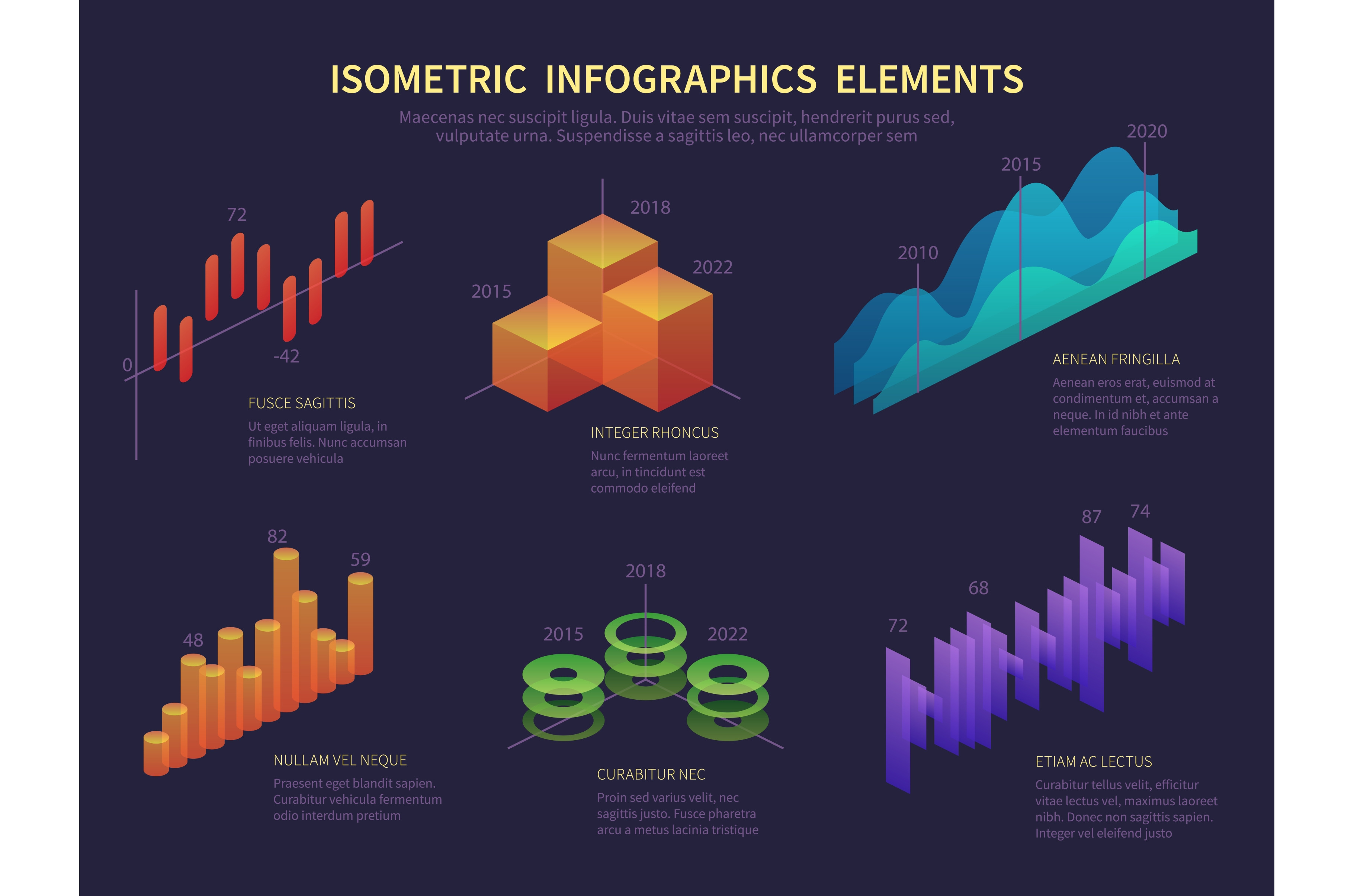 Isometric infographics. Presentation | Background Graphics ~ Creative ...
