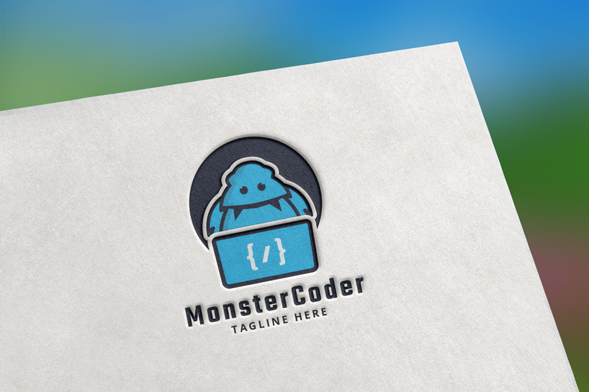 Monster Coder Logo, a Branding & Logo Template by Design_Planet