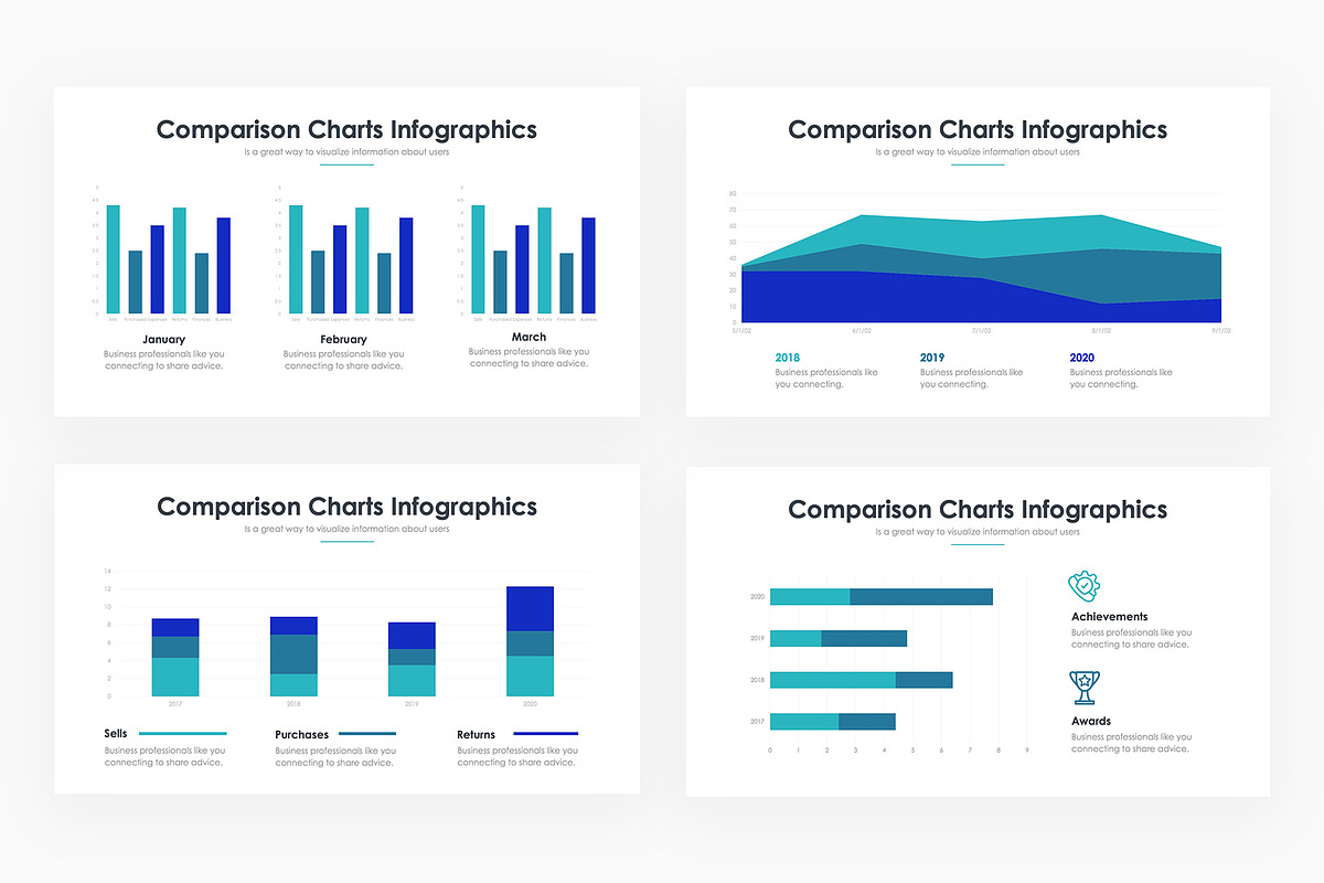 Comparison Charts PowerPoint 2, a Presentation Template by slidequest
