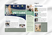 Canva newsletter template for pet care
