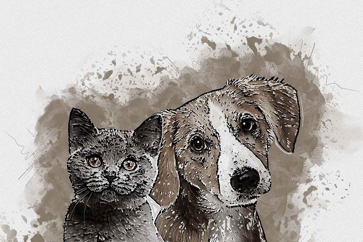 Stylish Ink Art Photoshop Action