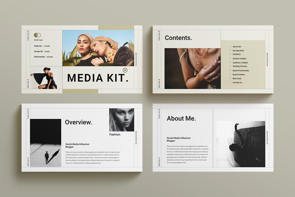 Media Kit Presentation Template, a Presentation Template by TemplatesForest