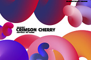 Crimson Cherry 3D Forms, an Object Graphic by BilberryCreates