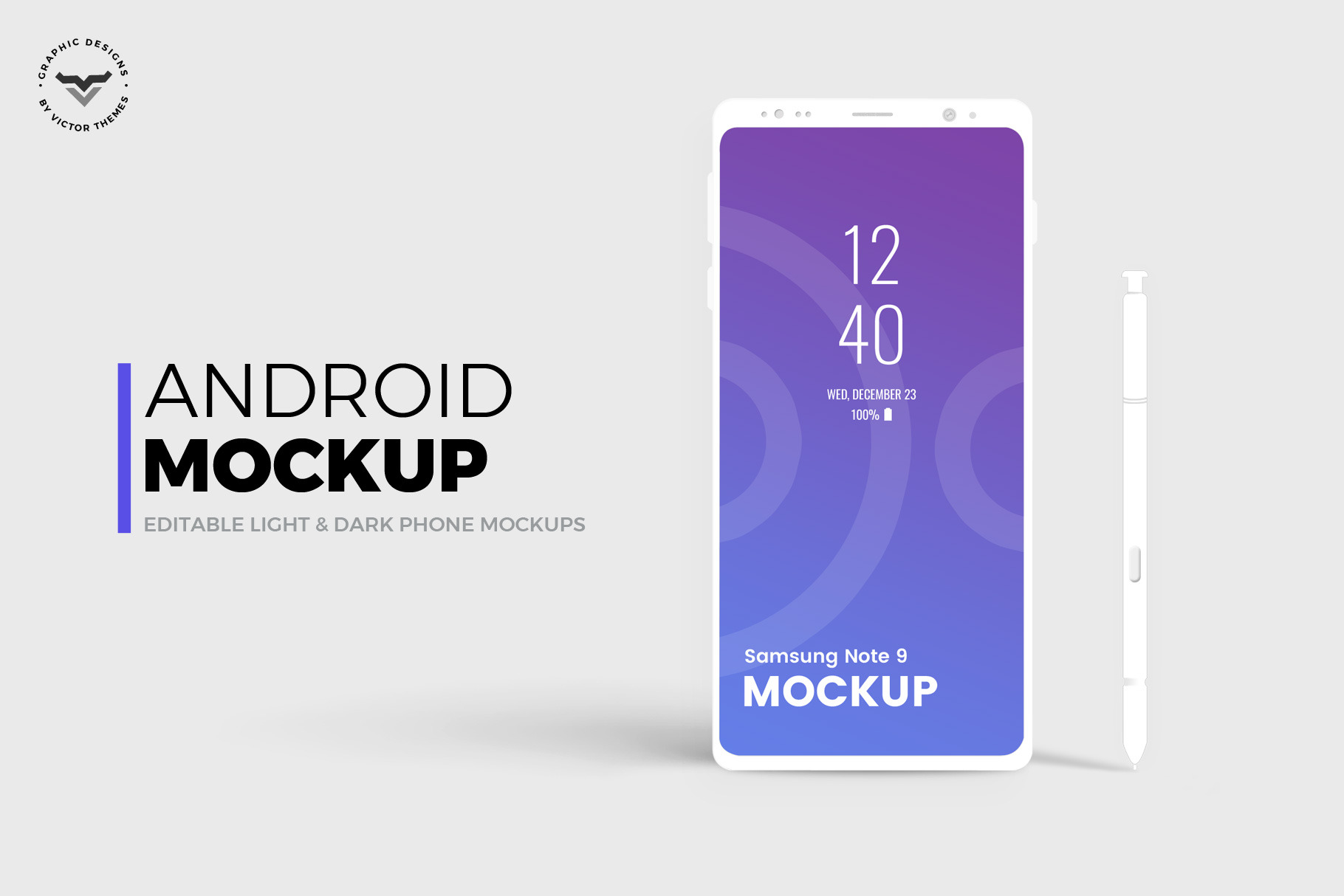 Android Mobile Mockups, an Android Mockup by VictorThemes