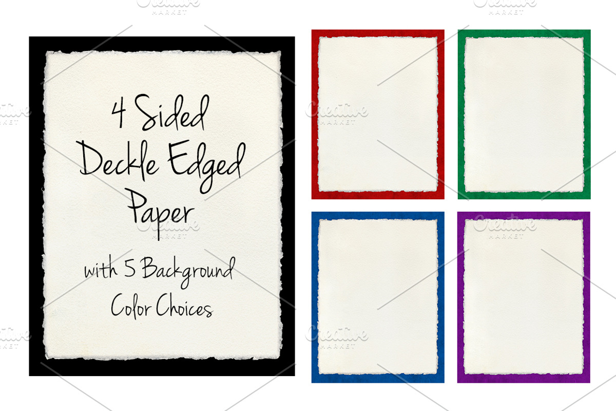 Deckled Edge Paper, a Background Graphic by David Schrader